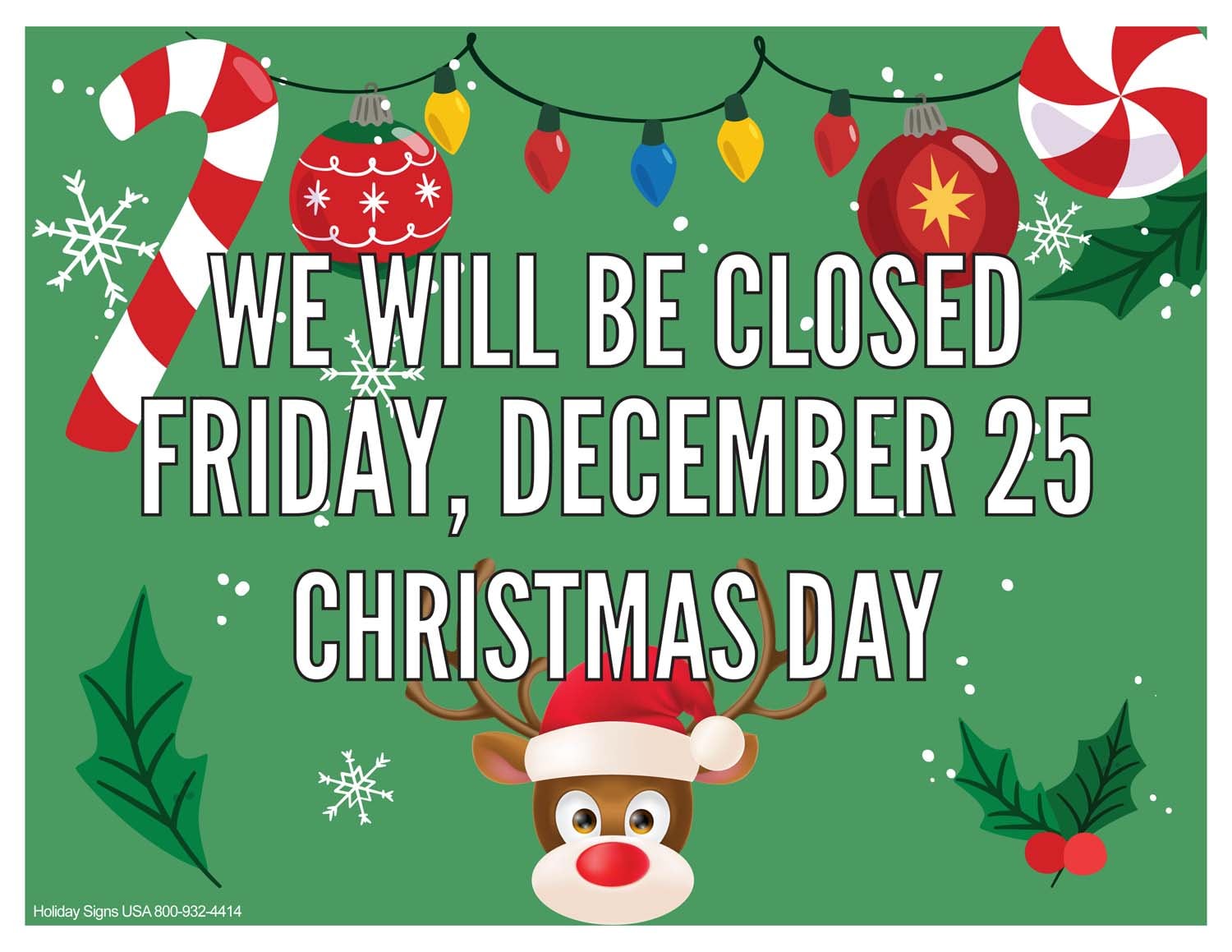 Holiday Signs Set #1 - Horizontal - Holiday Signs USA